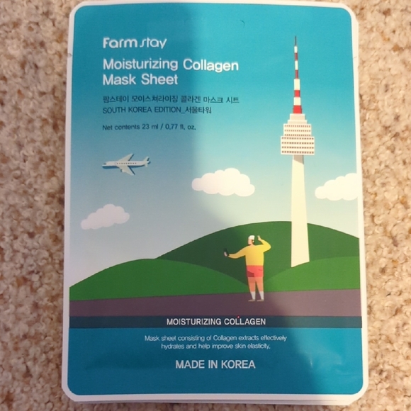 Skincare | Moisturizing Collagen Mask Sheet Blue | Poshmark